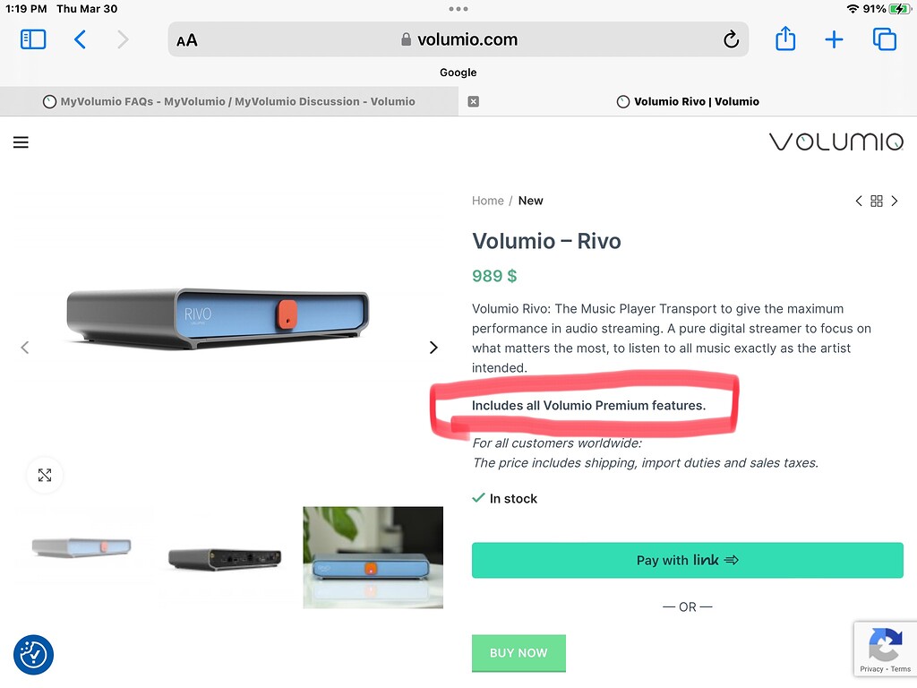 Volumio Premium with purchase of hardware - MyVolumio - Volumio Community