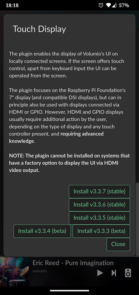 Connecting the screen via hdmi in volumio - Plugins - Volumio Community